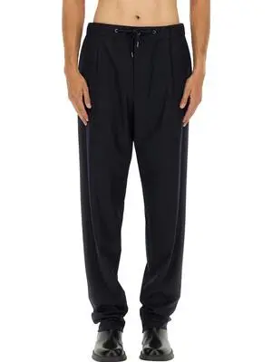 Giorgio Armani Pantalone In Cashmere - Blue