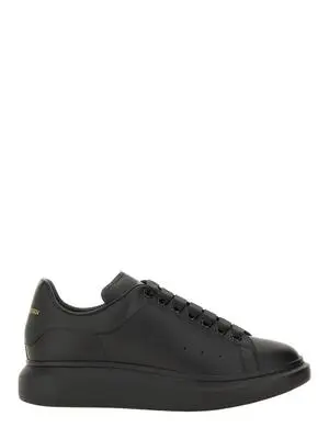 Alexander McQueen Oversized Leather Sneakers - Black