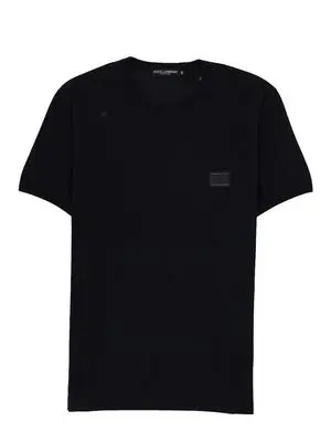 Dolce & Gabbana Logo Detail T-shirt - Blue