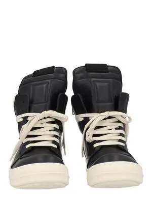 Rick Owens Lace Up High Top Sneakers - Black