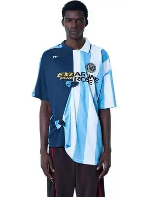 Martine Rose Logo Motif Football Top - Blue