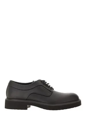 FERRAGAMO Derby With Ornament - Black