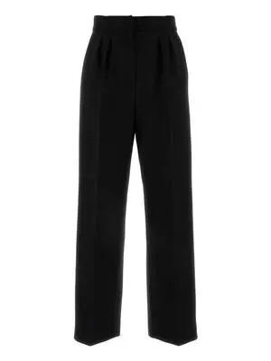 Max Mara Stretch Wool Verbano Trousers - Black
