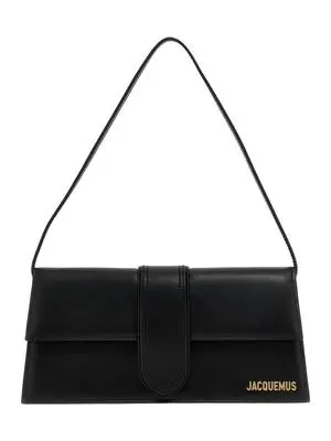 Jacquemus Le Bambino Long Leather Shoulder Bag - Black