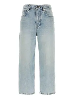 Balenciaga Light Wash Denim Jeans - Blue