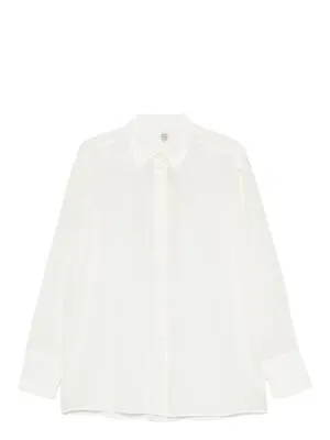TOTEME Silk Crepe Shirt - Black