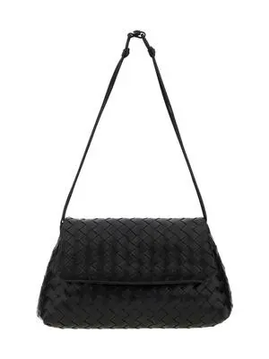 Bottega Veneta Woven Leather Clutch - Black