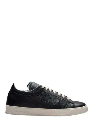 KITON KITON Leather Sneakers With Contrast Stitching