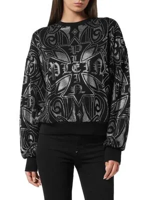 Philipp Plein Graphic Print Sweatshirt - Black