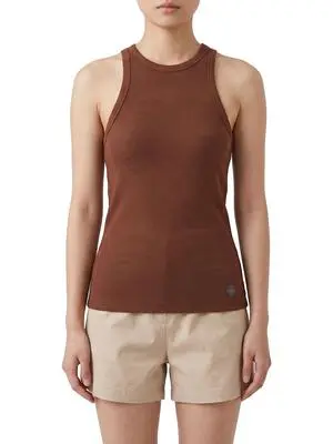 COLMAR Ribbed Tank Top - Brown
