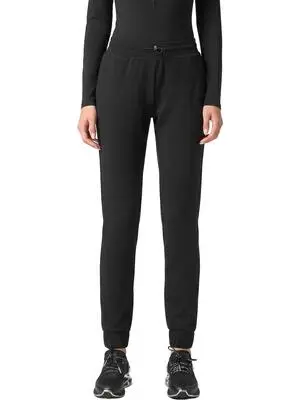 PLEIN SPORT Jersey Jogger Trousers With Drawstring And Contrasting Logo - Black
