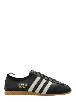 ADIDAS ORIGINALS Japan Leather Sneakers With 3-stripes Logo - Black