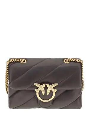 Pinko Quilted Shoulder Bag - Brown
