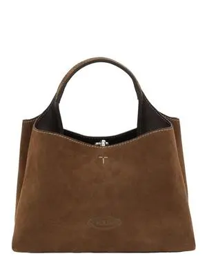 TOD'S Suede Shoulder Bag - Brown