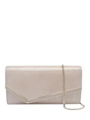 JIMMY CHOO Clutch With Chain Strap - Gold