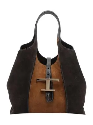 TOD'S Suede Shoulder Bag - Brown