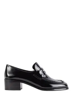 Church's Leather Loafers With Block Heel - Black