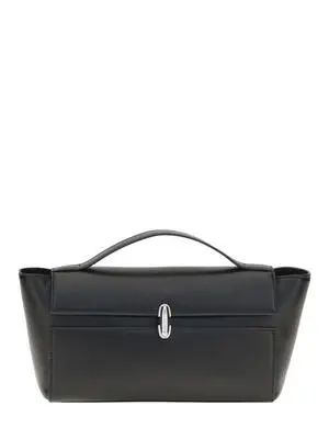 Savette Leather Shoulder Bag - Black
