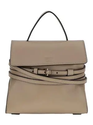 Moschino Moschino Couture Leather Shoulder Bag Ecru