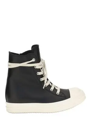 Rick Owens High Top Lace-up Sneakers - Black