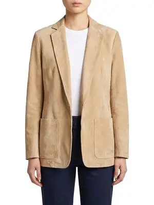 FAY Suede Blazer - Beige