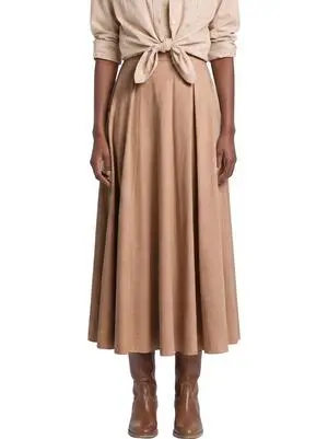 FAY Pleated Skirt - Beige