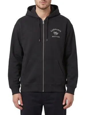 Carhartt Work In Progress Hooded Zip-up Sweatshirt - Black