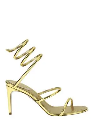 Rene Caovilla Strappy Heeled Sandals - Gold