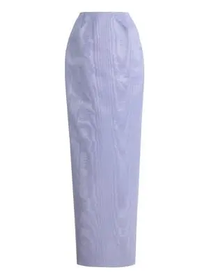 WIEDERHOEFT Moire Maxi Skirt - Purple