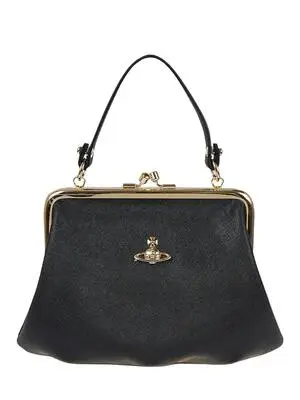 VIVIENNE WESTWOOD Granny Frame Bag Saffiano Finish - Black
