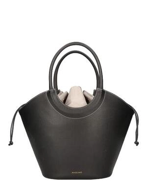 MASCARO Large Tote Bag With Drawstring Inner Bag - Black