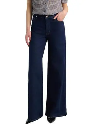 FRAME The Palace High Waist Wide Leg Jeans - Rinse