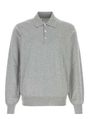Brunello Cucinelli Cotton Polo Shirt - Grey