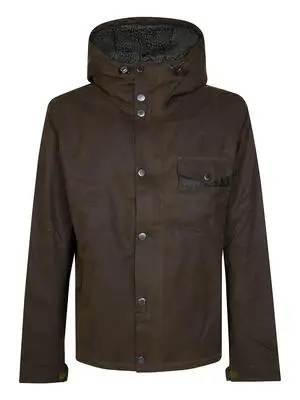 BARBOUR INTERNATIONAL Kevlar Waxed Hooded Jacket - Verde