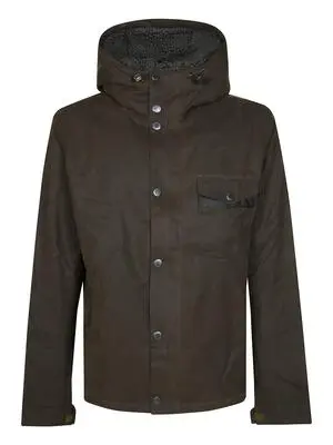 BARBOUR INTERNATIONAL Kevlar Waxed Hooded Jacket - Verde