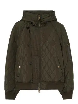 BURBERRY BURBERRY Quilted Hooded Bomber Jacket In Lightweight Nylon