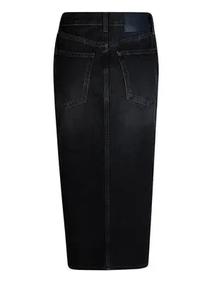 HAIKURE Mira Denim Skirt - Nero