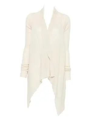 Rick Owens Virgin Wool Cardigan - Bianco