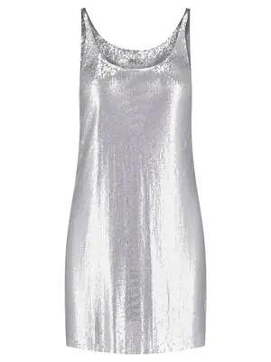 Rabanne Aluminum Mini Dress - Silver