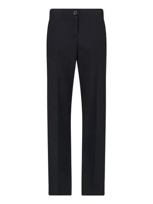 Khaite Wool Trousers - Black