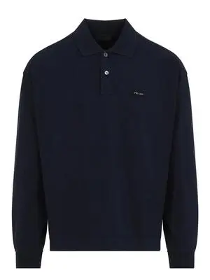 Prada Cotton Polo Shirt - Blue