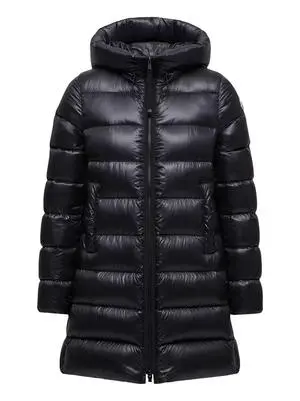 Moncler Water-repellent Down Puffer Coat With Adjustable Hood - Nero