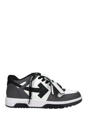 Off-White OFF-WHITE Low-Top Leather Sneakers Grey