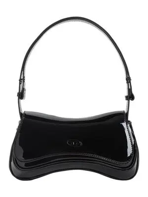 DIESEL® Mini Oval Lacquered Shoulder Bag - Nero
