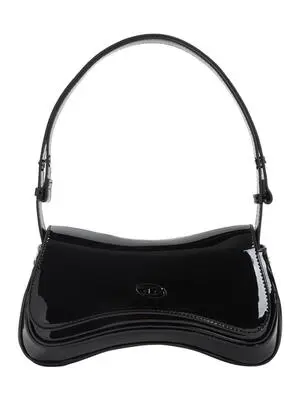 DIESEL® DIESEL Mini Oval Lacquered Shoulder Bag Nero