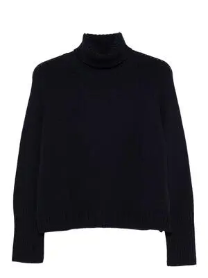 BASE Wool Turtleneck Sweater - Blue