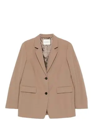 Closed Wool Blend Double-breasted Jacket - Beige