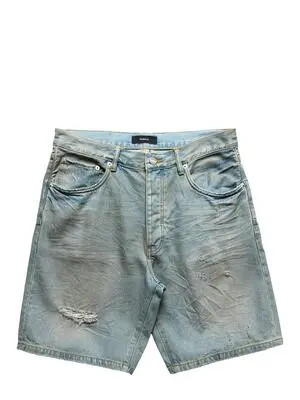 PURPLE BRAND Distressed Denim Shorts - Blue