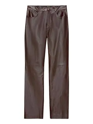 Gucci Soft Leather Trousers - Red