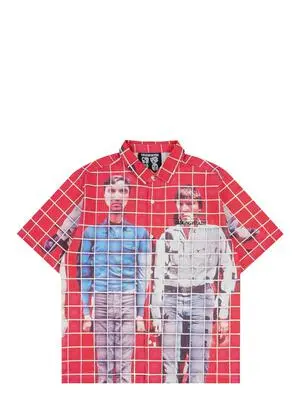 PLEASURES Food Button Up - Red